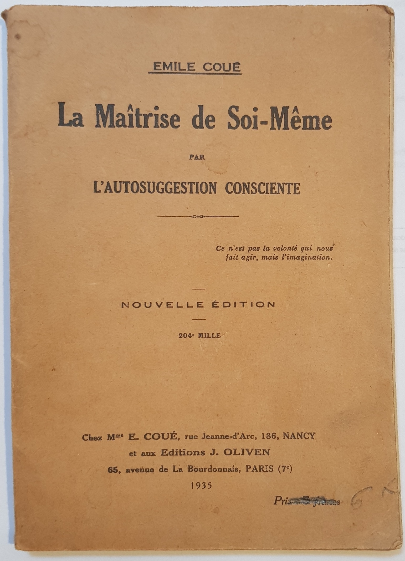 Ce n’est pas la volonté qui nous fait agir, mais l’imagination | La ...